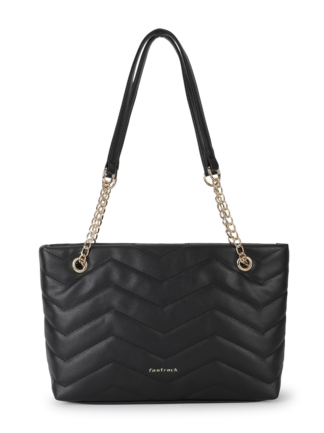 Buy Fastrack Textured PU Structured Shoulder Bag With Quilted ...