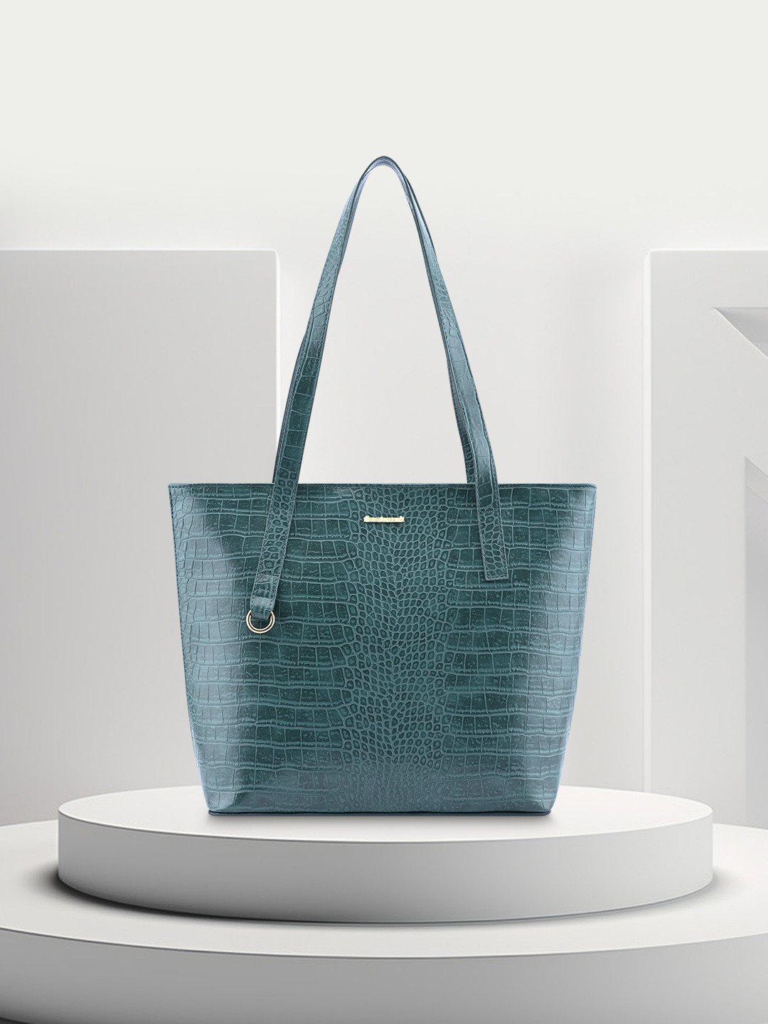 Buy Fastrack Textured Oversized Structured Tote Bag With Cut Work ...