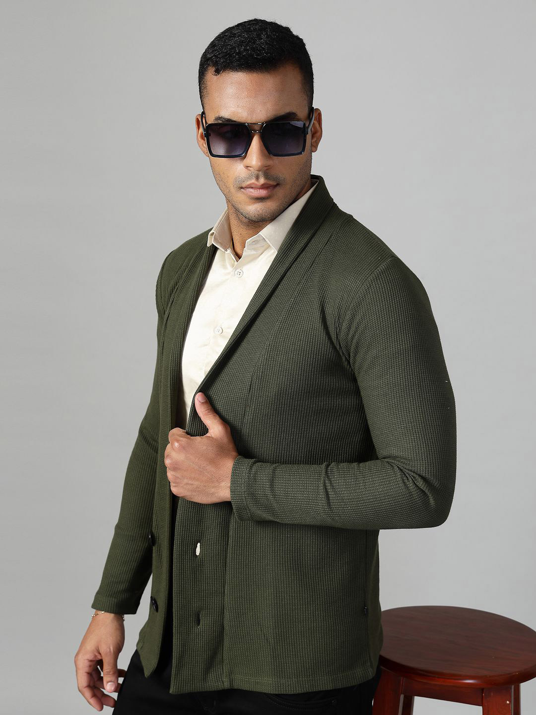 Buy Rigo Cotton Open Front Shrug - Shrug for Men 31471769 | Myntra