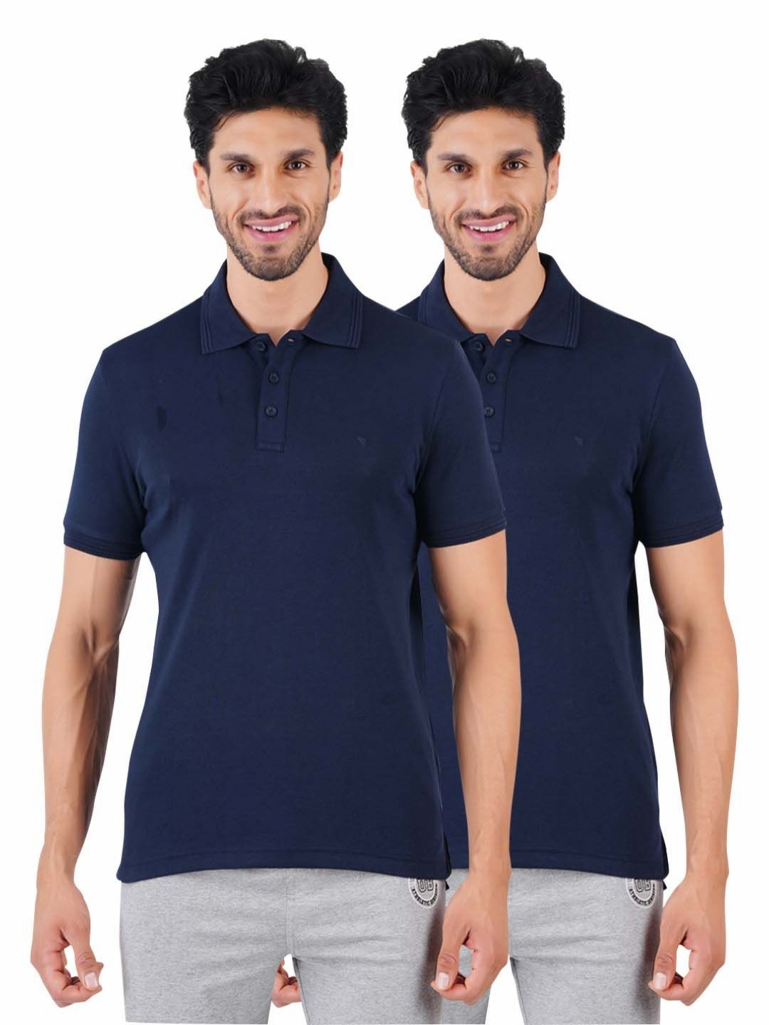 Buy Ramraj Pack Of 2 Cotton Half Sleeve T Shirts - Tshirts for Men ...
