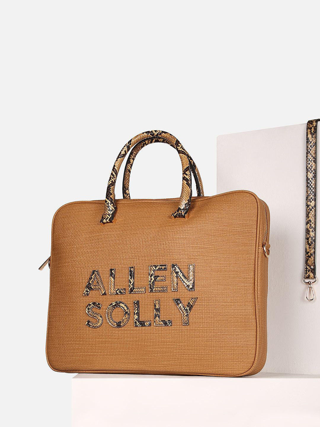 Buy Allen Solly Woman Women Printed PU Laptop Bag - Laptop Bag for ...