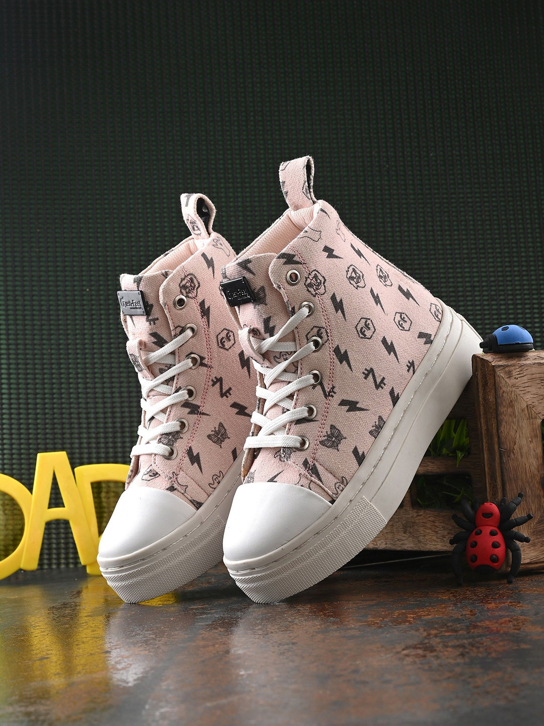 Buy FRESH 1947 FEET Girls Printed Mid Top Sneakers - Casual Shoes for ...