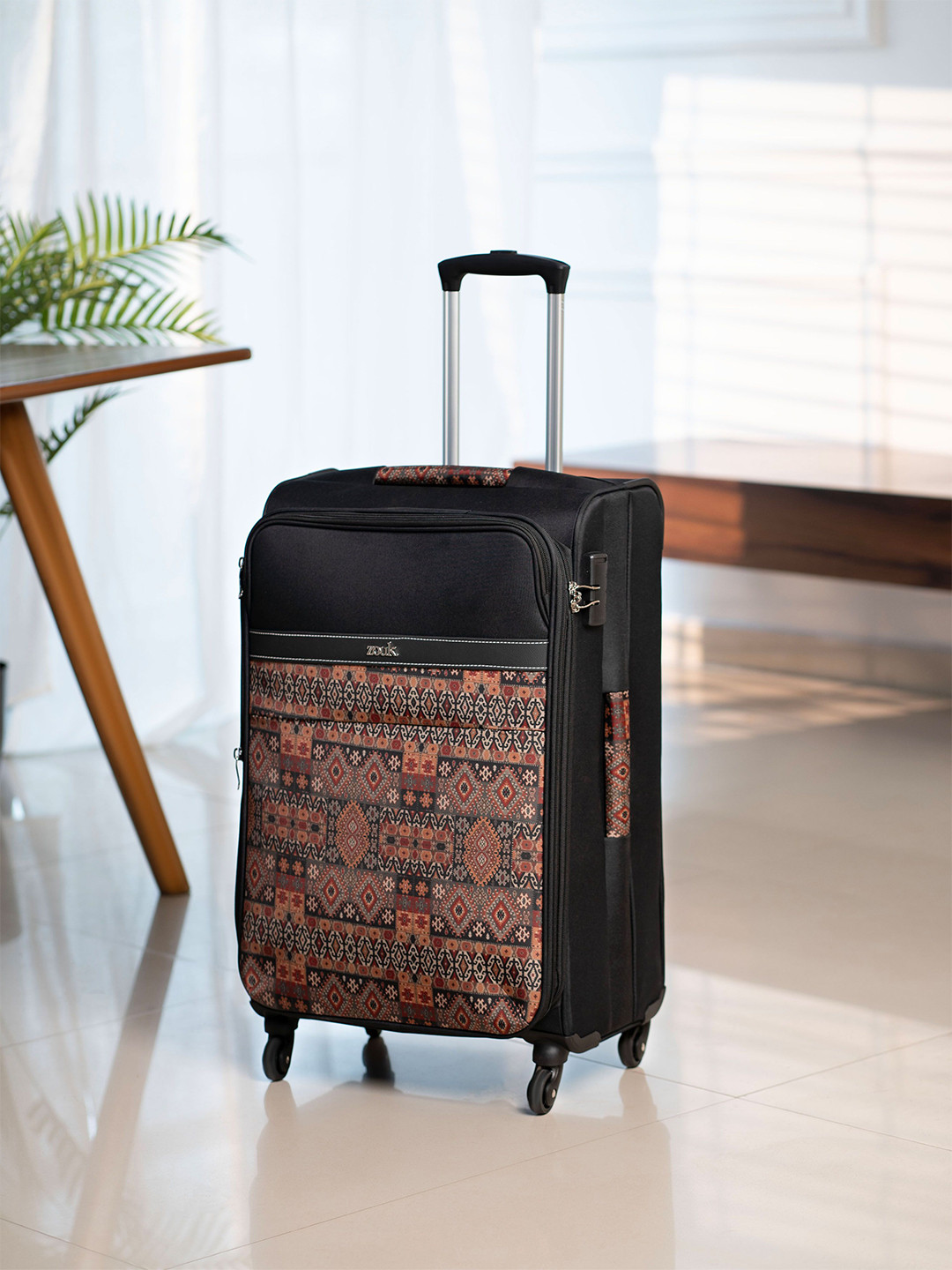 Buy ZOUK Printed Soft Sided Medium Trolley Bag - Trolley Bag for Unisex 31685458 | Myntra