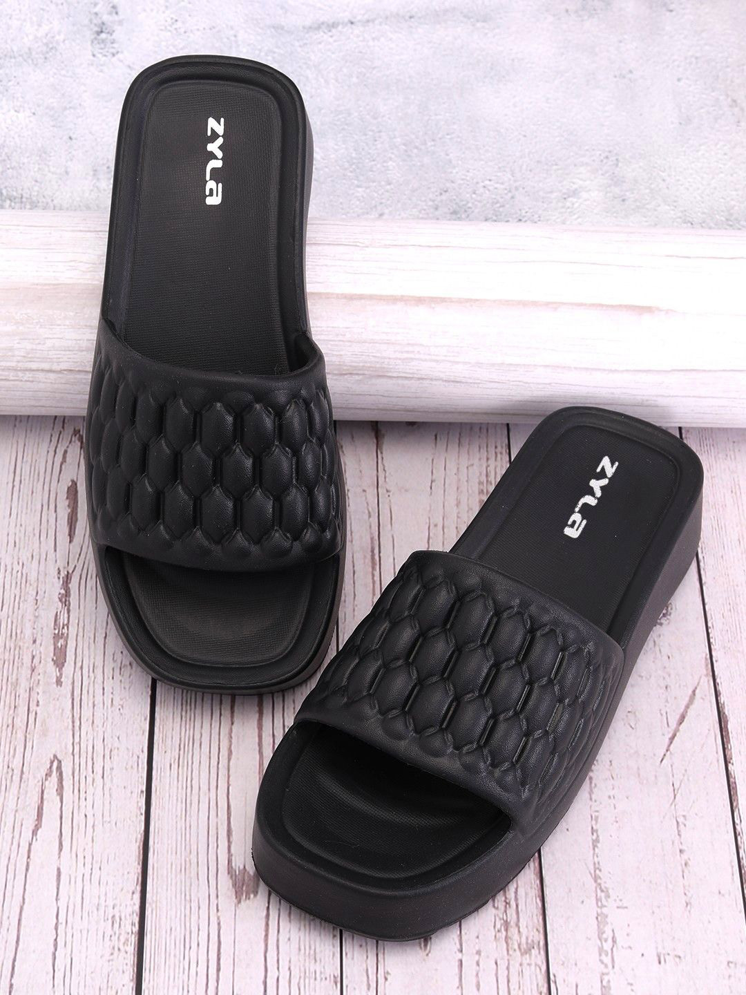 Buy Zyla Women Rubber Sliders - Flip Flops for Women 31680270 | Myntra