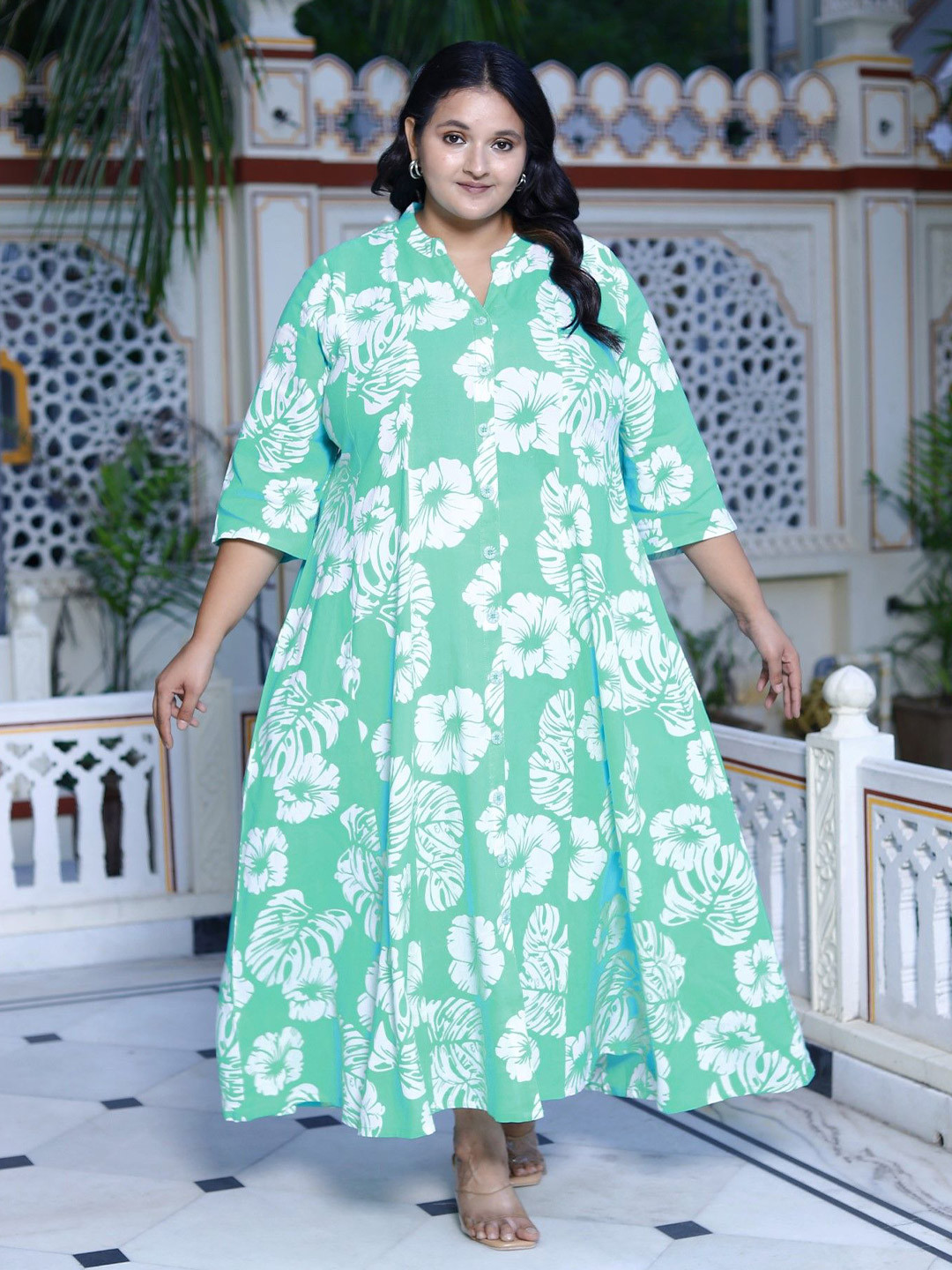 Buy Swasti Ethnic Motifs Print Maxi Dress - Dresses for Women 31697738 ...