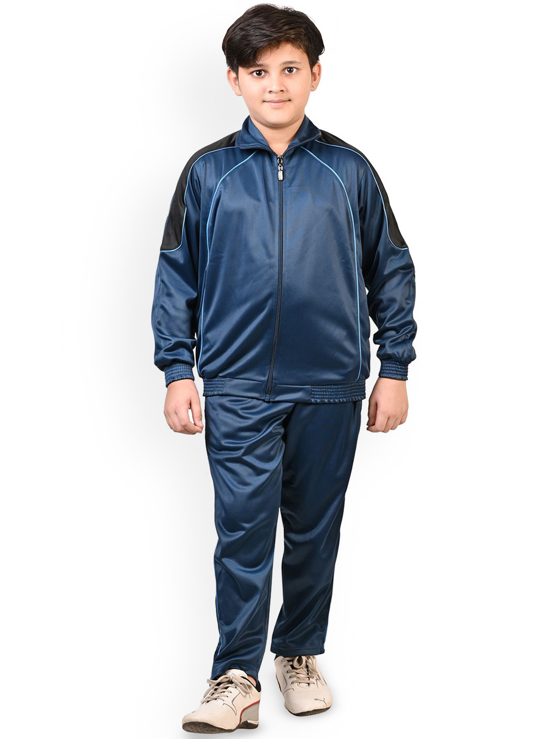 Buy BAESD Boys High Rise Mock Collar Tracksuit - Tracksuits for Boys ...