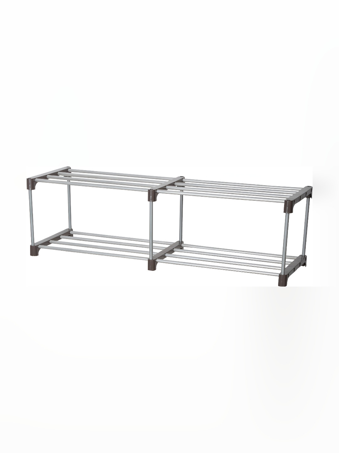 Buy Decent Hut Brown 4 Tier Stainless Steel Shoe Rack - Shoe Rack for ...
