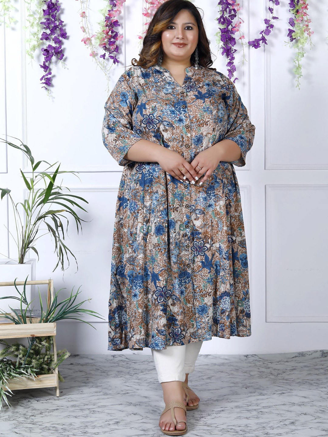 Buy Swasti Ethnic Motifs Print Maxi Dress - Dresses for Women 31697737 ...