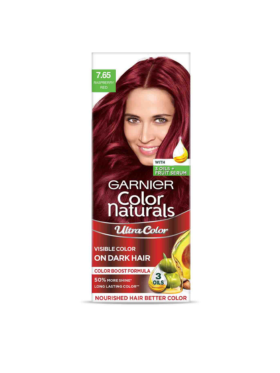 Buy Garnier Color Naturals Ultra Hair Color 55ml + 50g Raspberry Red 7. ...