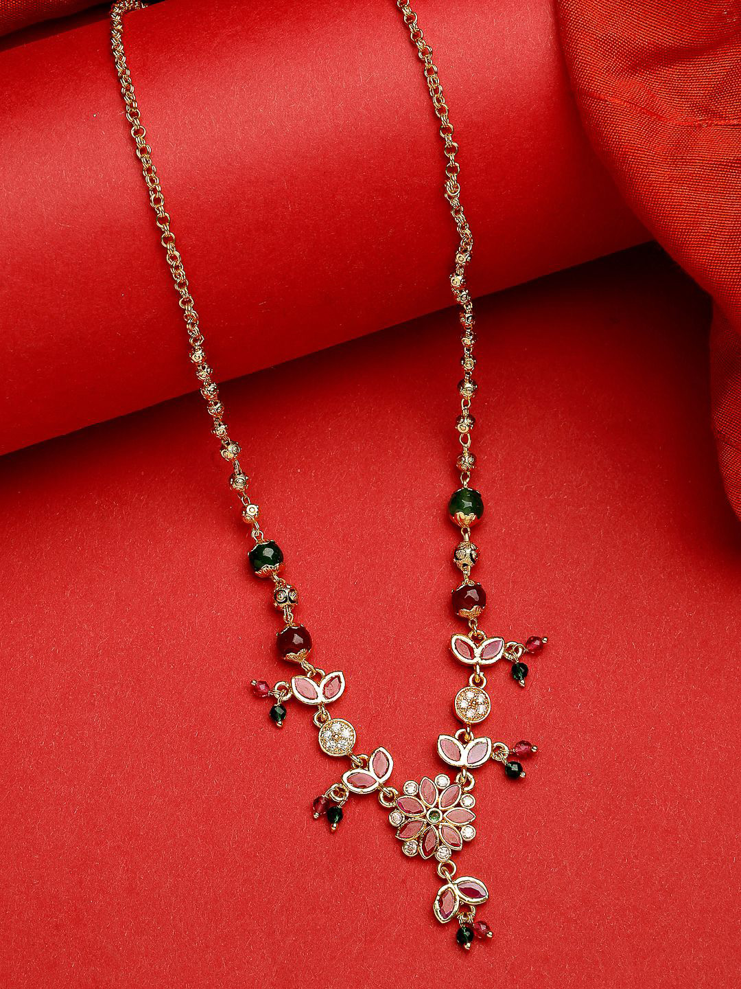 Buy NVR Girls Brass Gold Plated Handcrafted Chain - Necklace And Chains ...