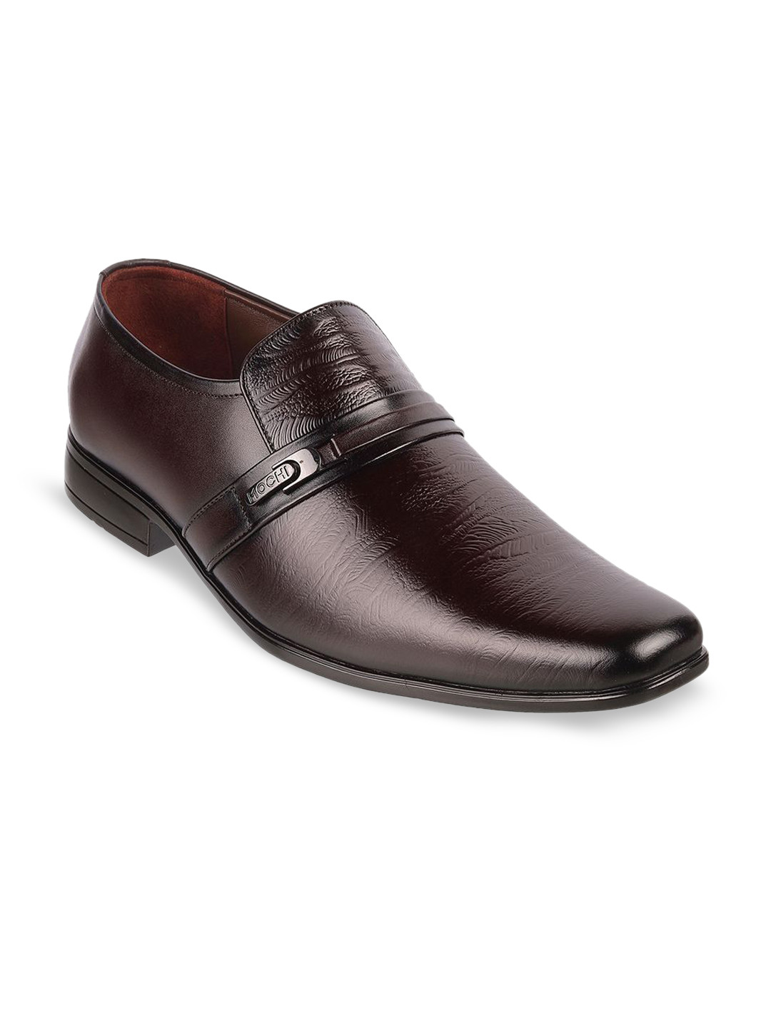 Buy Mochi Men Textured Formal Slip Ons - Formal Shoes for Men 31729350 ...