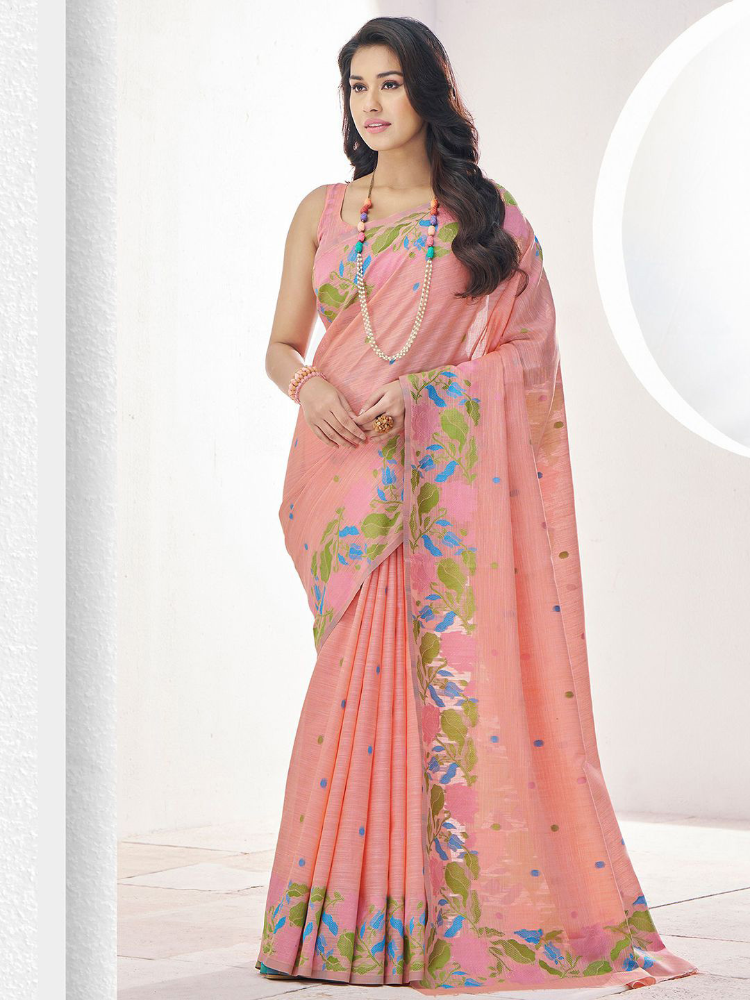 Buy Satrani Woven Design Zari Pure Silk Banarasi Saree - Sarees for ...
