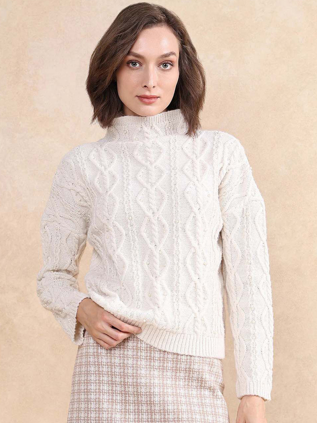 Buy RAREISM Women Turtle Neck Pullover Sweater - Sweaters for Women ...