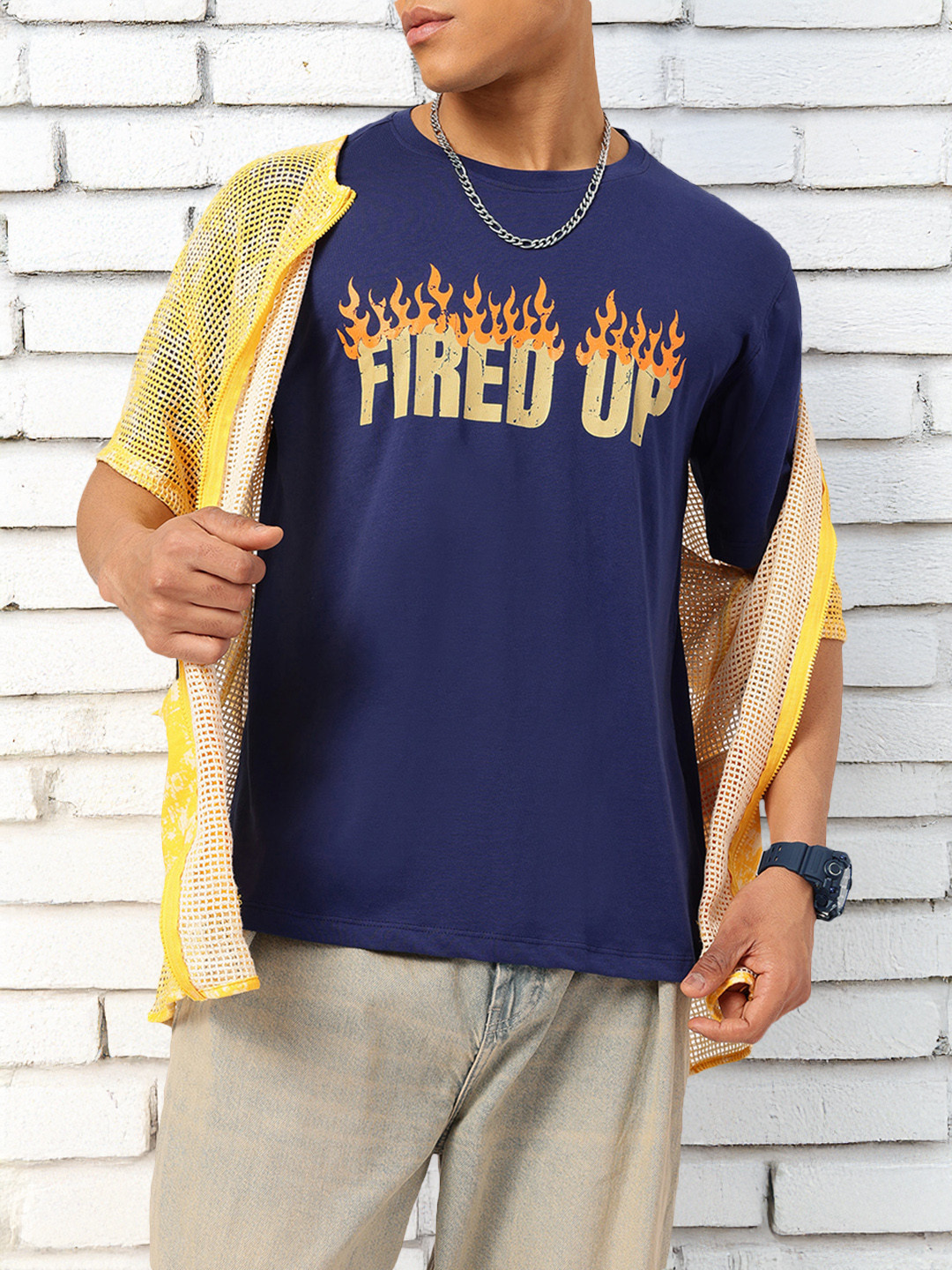 Buy Kook N Keech All Day Chill Slang Printed Relaxed Tee - Tshirts for ...