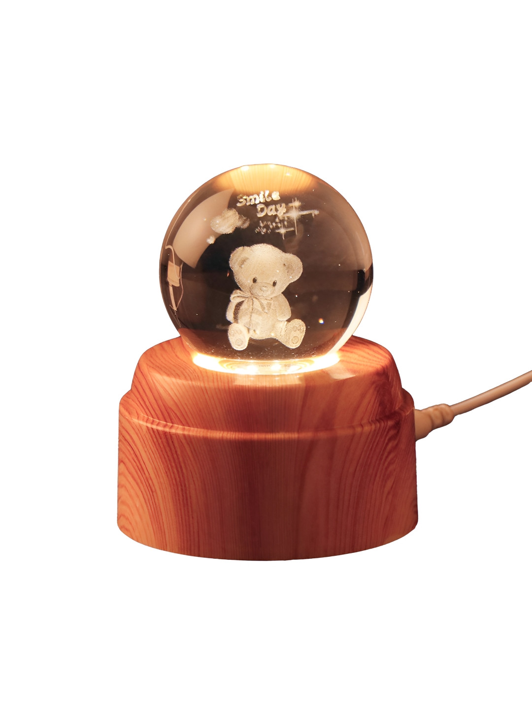 Buy Archies Smile Day Teddy Bear Crystal Ball Lamp - Table Lamps for ...