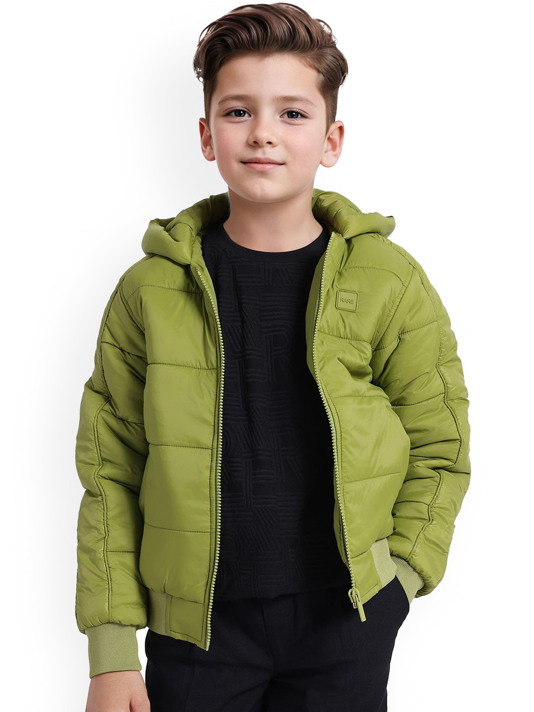 Buy Rare Ones Boys Nylon Zipper Solid Jacket - Jackets for Boys ...