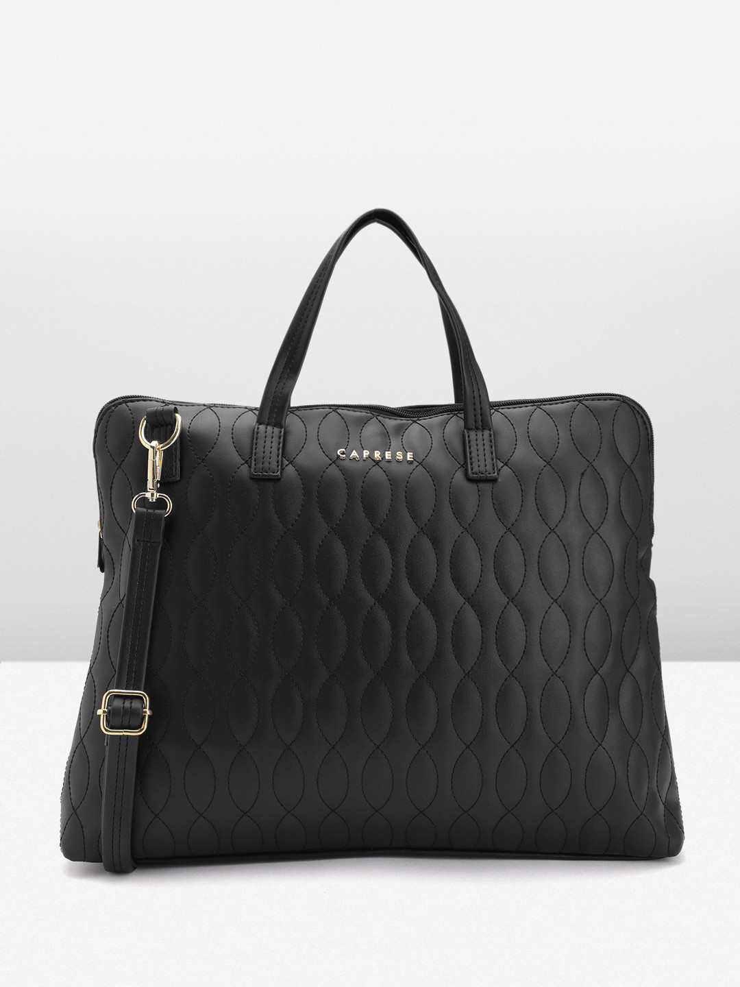 Buy Caprese Women Quilted Textured Laptop Bag - Laptop Bag for Women ...