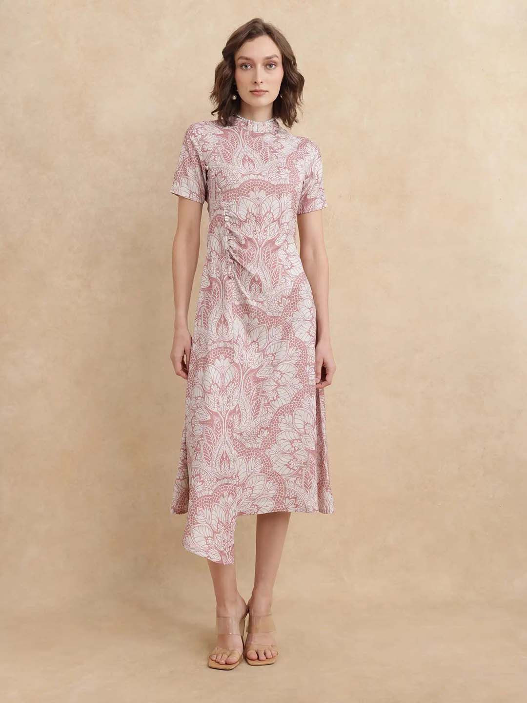 Buy RAREISM Print A Line Midi Dress - Dresses for Women 31764624 | Myntra