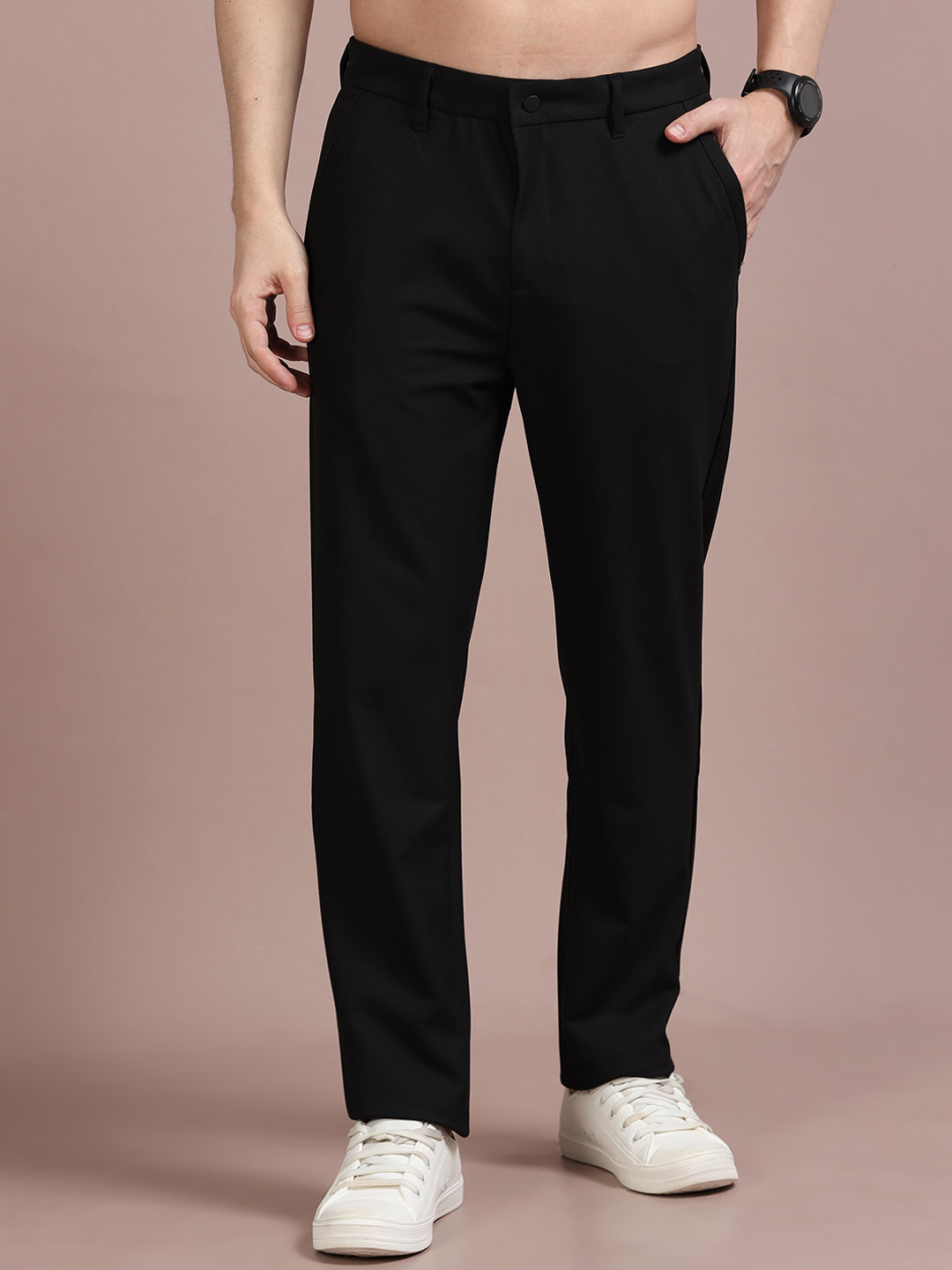 Buy RIGS AND RAGS Men Original Slim Fit Trousers - Trousers for Men ...