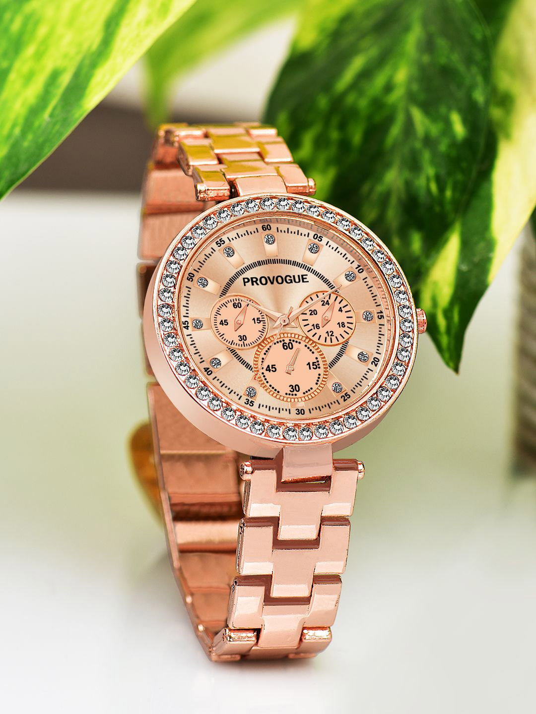 Buy Provogue Women Embellished Dial & Bracelet Style Straps Analogue ...