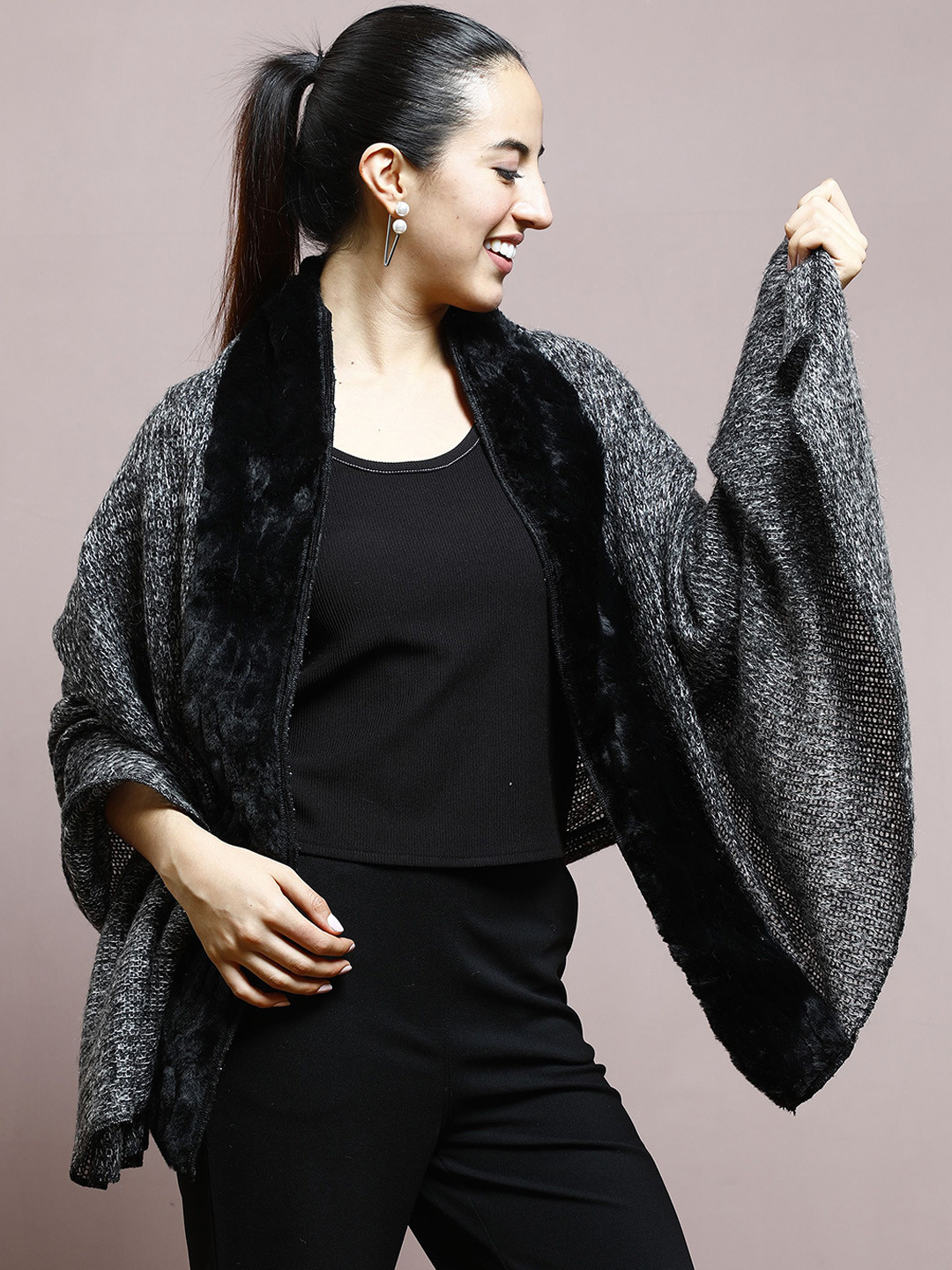 Buy Athena Women Fur Mufflers - Mufflers for Women 31782581 | Myntra