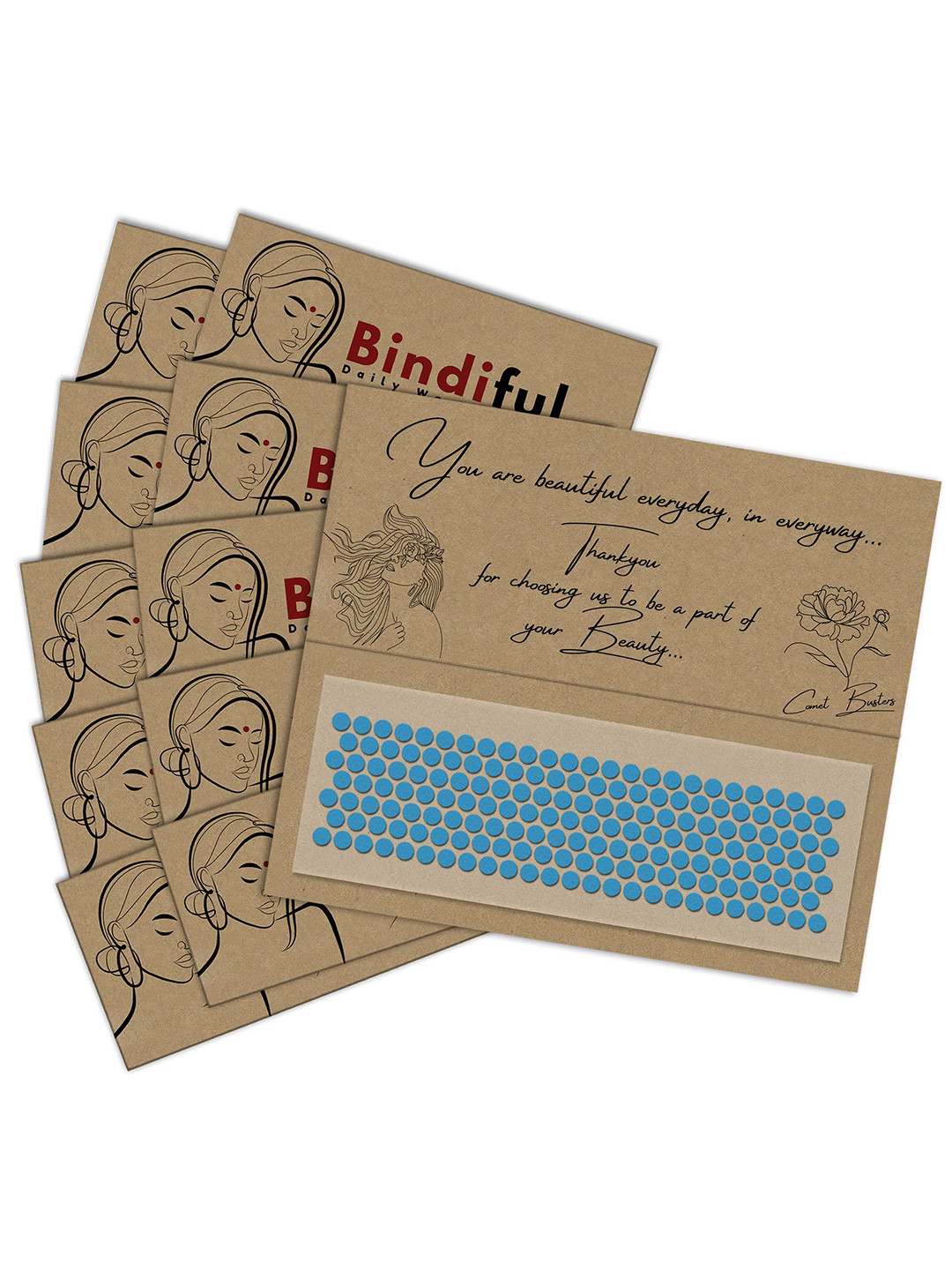 Buy Comet Busters Set Of 10 Traditional Bindis Turquoise Blue - Bindi ...