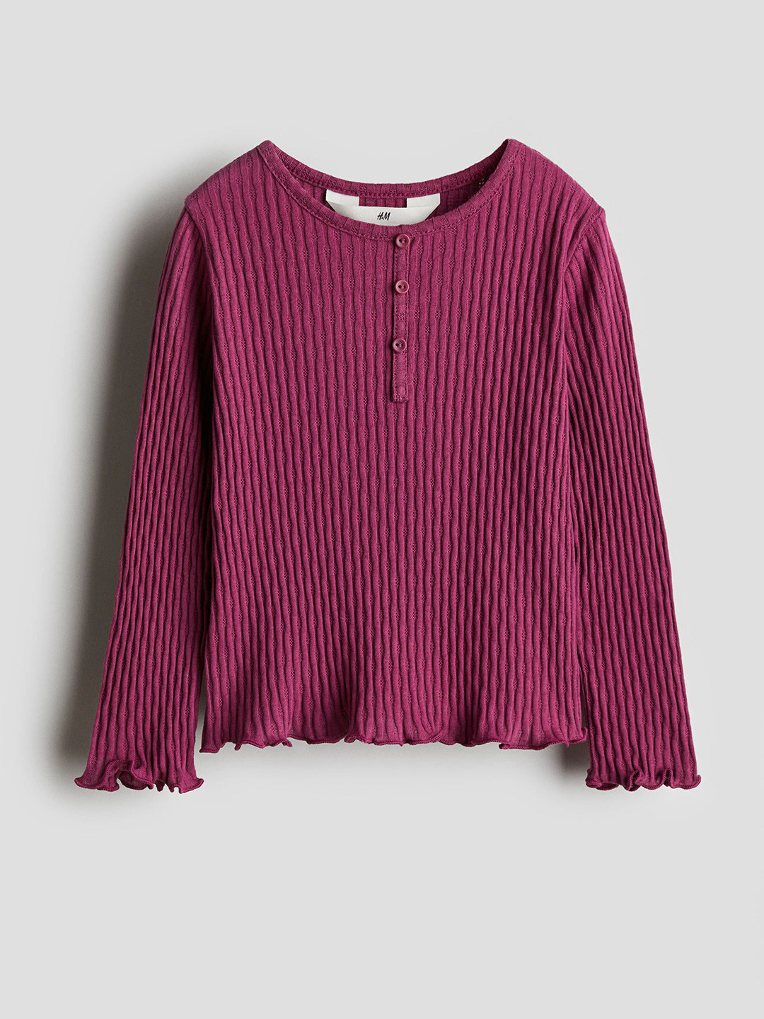 Buy H&M Girls Pointelle Jersey Top - Tops for Girls 31781802 | Myntra