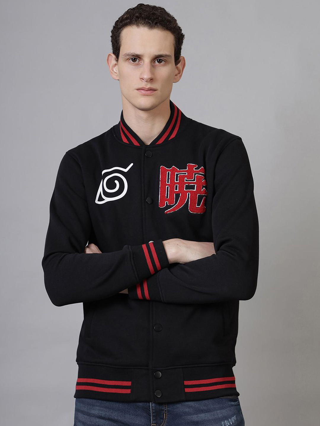 Buy Free Authority Akatsuki Printed Long Sleeves Jacket - Jackets for ...