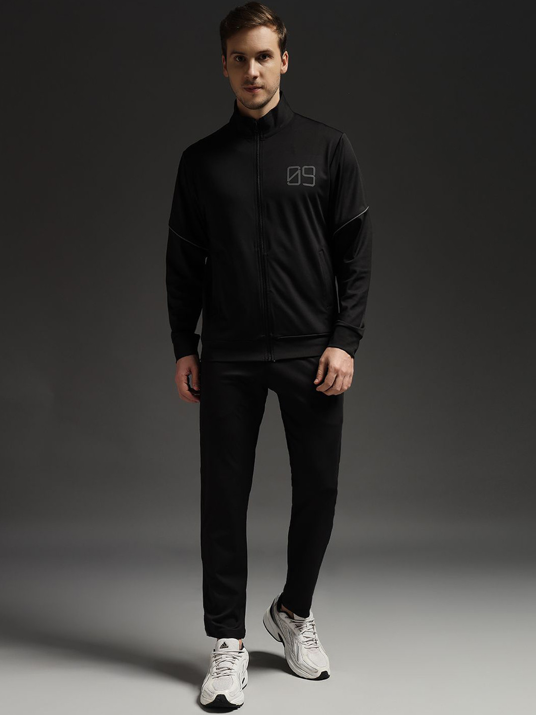 Buy FCK GOLD Men Mock Collar Long Sleeves Tracksuit - Tracksuits for ...