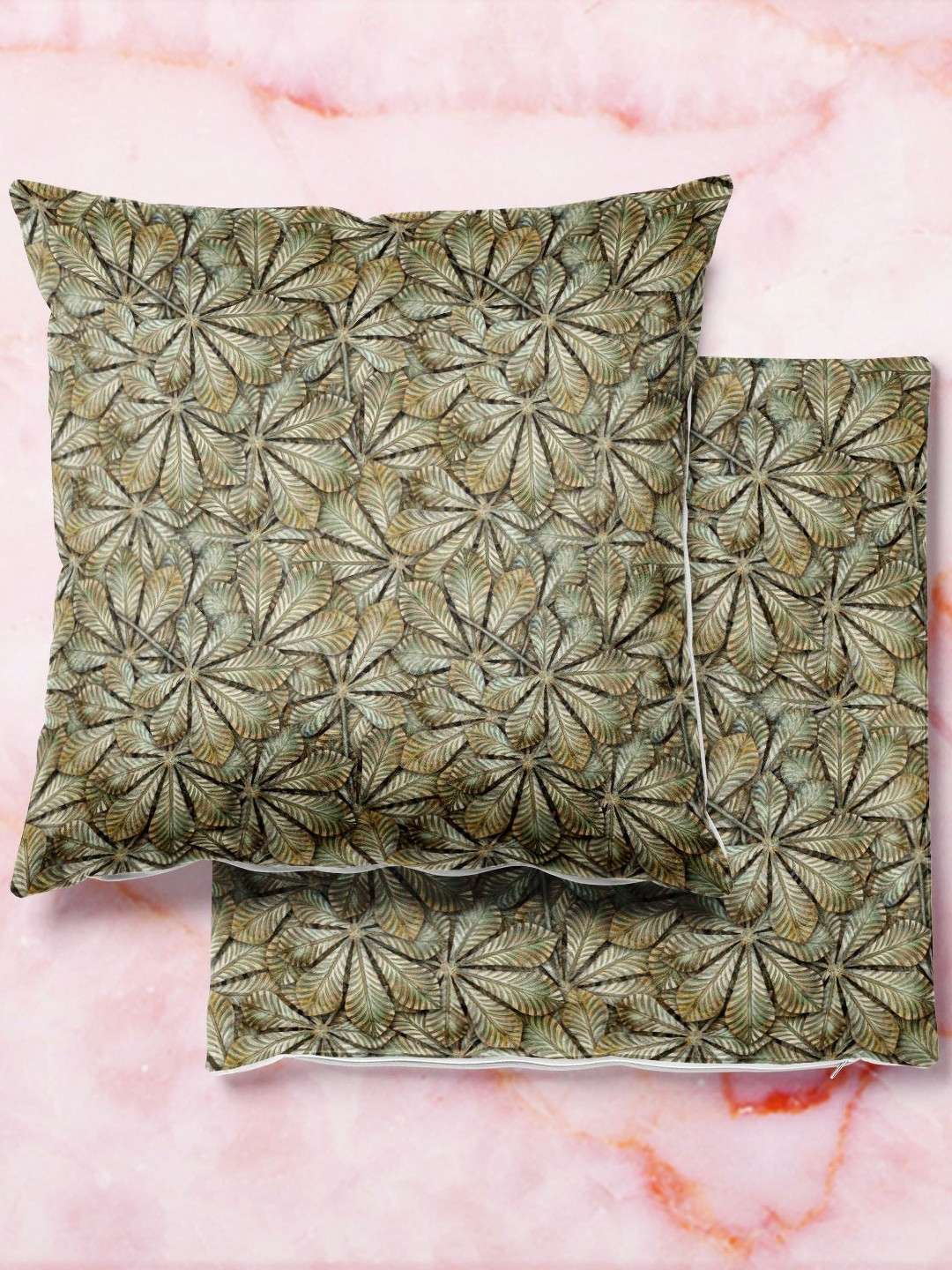 Buy ArtzFolio Multicoloured Set Of 2 Velvet Square Cushion Covers ...