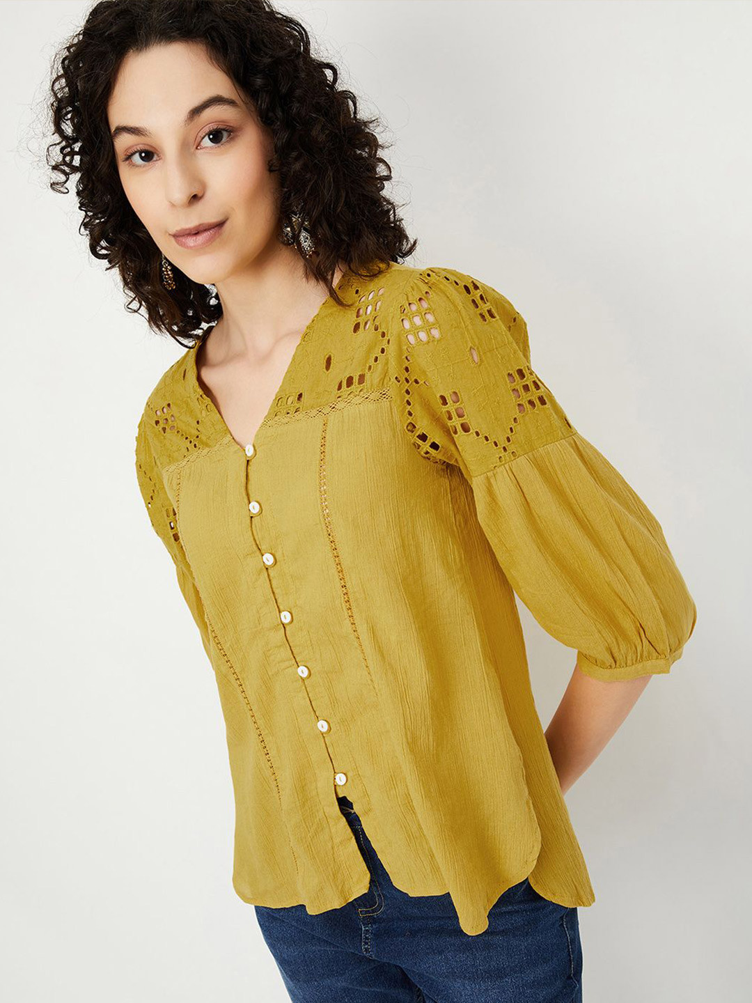 Buy Max Women Cotton V Neck Tunic - Tunics for Women 31516345 | Myntra