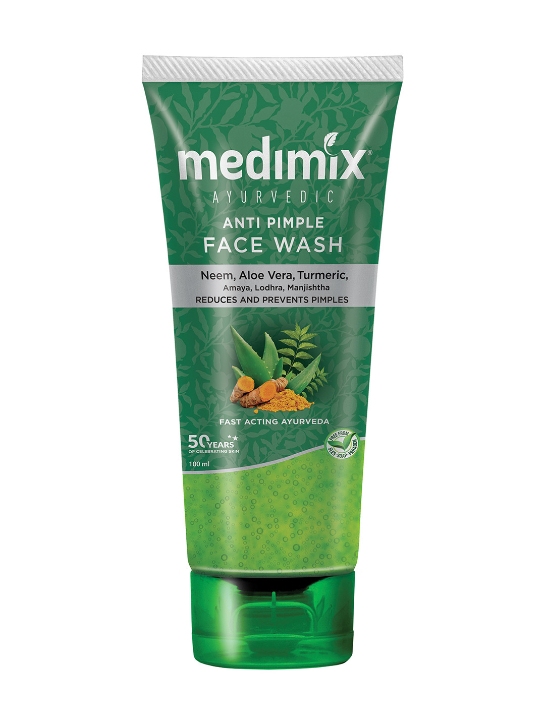 Buy Medimix AYURVEDIC Anti Pimple Face Wash 100ml - Face Wash And ...