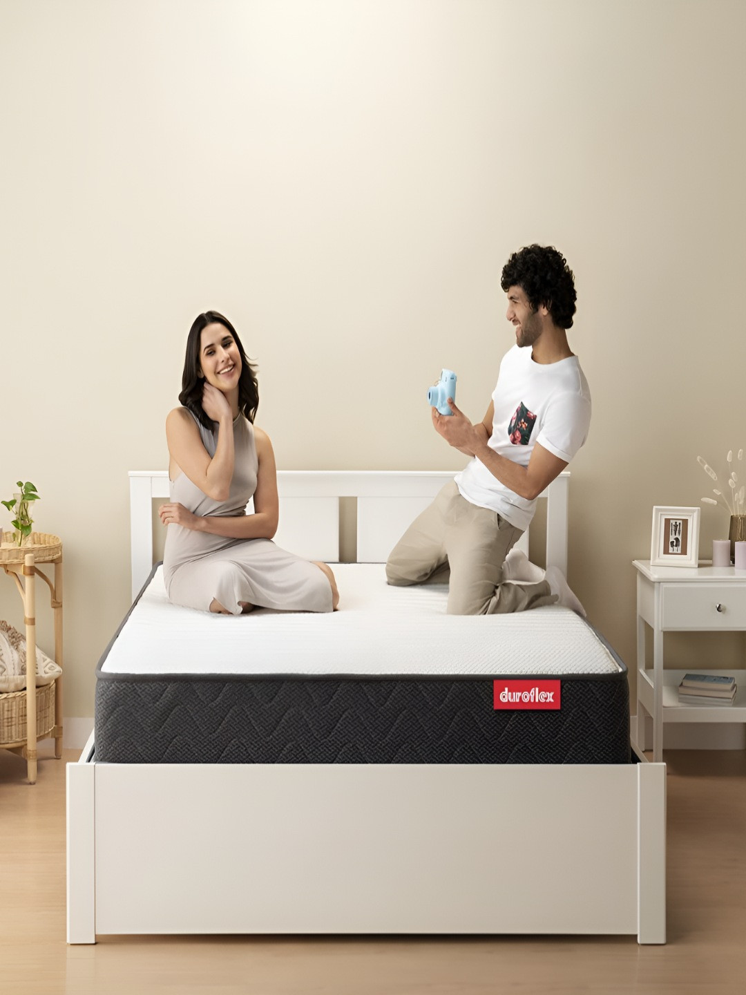 Buy Duroflex LiveIn Bounce Pocket Spring HR Foam 8" Queen Mattress ...