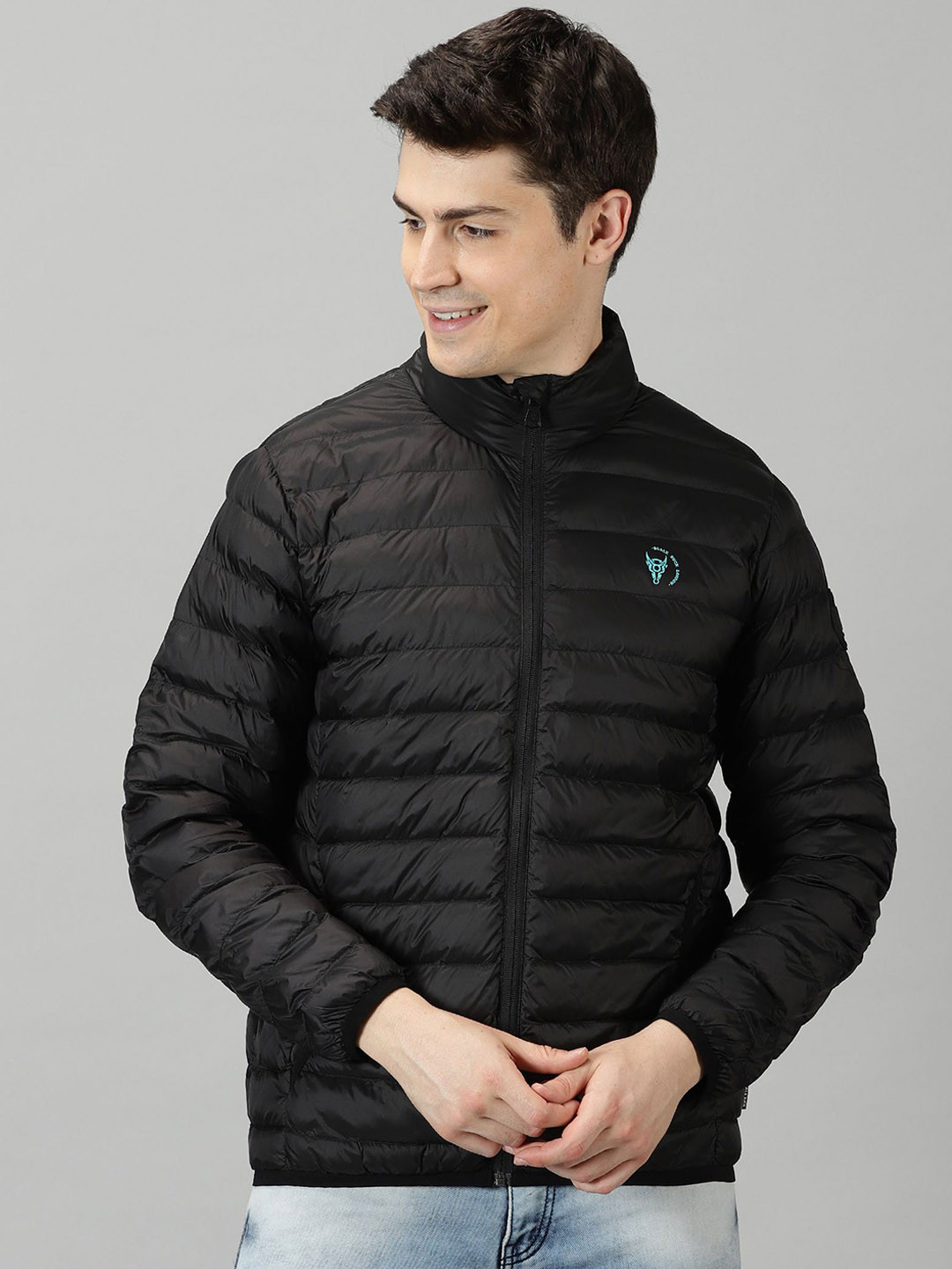 Buy BLACK BUCK Lightweight Puffer Pouch Jacket - Jackets for Men ...