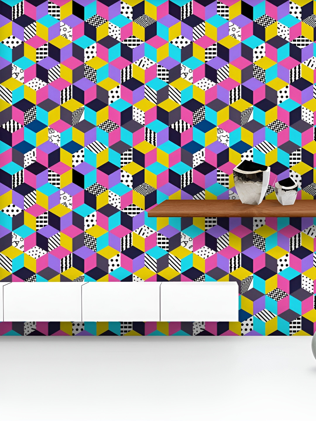 Buy ArtzFolio Printed UV Resistant Anti Bacterial Memphis Pattern Peel ...