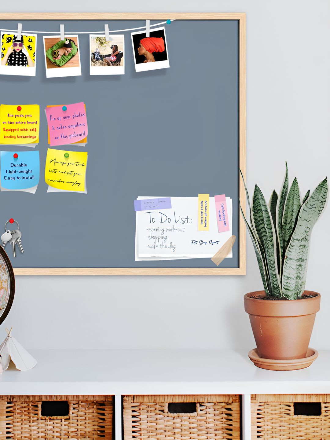 Buy ArtzFolio Wooden Notice Pin Board - Notice Board for Unisex ...