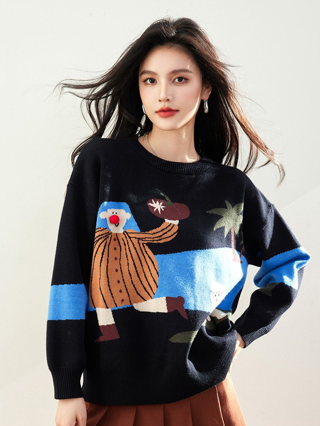 Buy JC Collection Women Printed Pullover - Sweaters for Women 31542142 ...