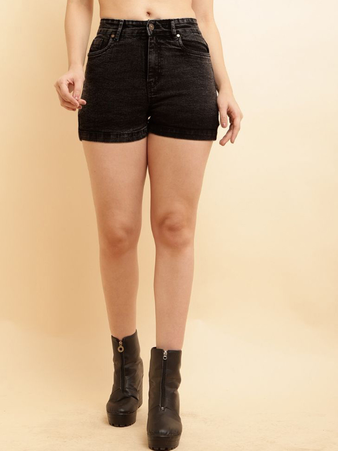 Buy PUELLA Women High Rise Denim Shorts - Shorts for Women 31548652 ...