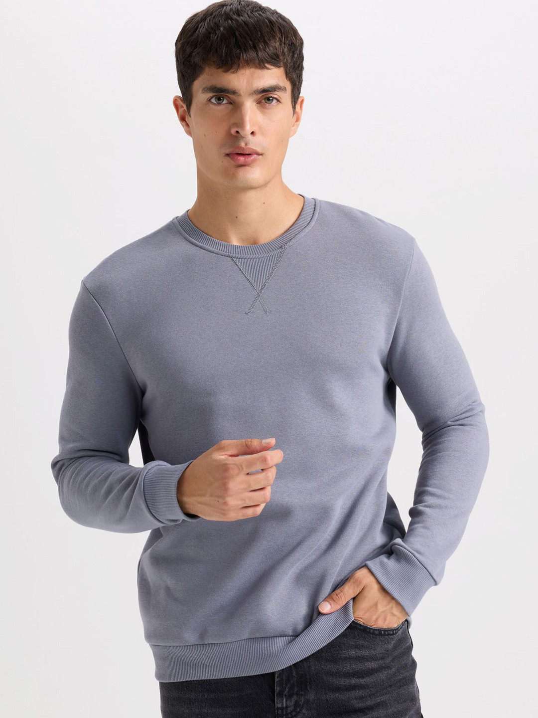 Buy DeFacto Men Round Neck Pullover - Sweaters for Men 31551295 | Myntra