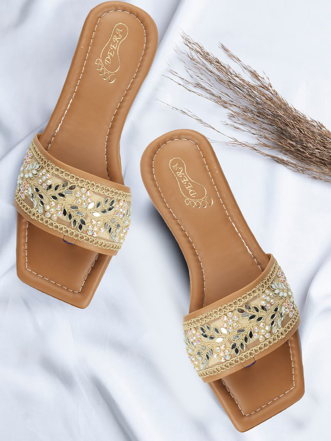 Buy Bam Bam Women Embellished Open Toe Flats - Flats for Women 31559509 ...