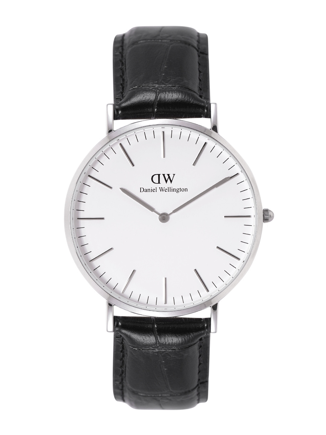Buy Daniel Wellington Men Dial & Leather Textured Straps Analogue Watch ...