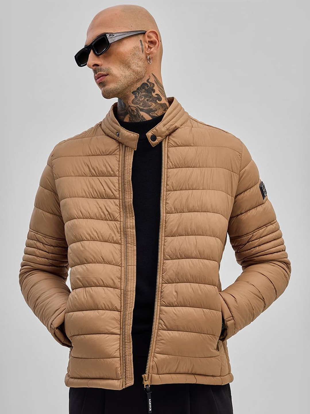 Buy Snitch Band Collar Puffer Jacket - Jackets for Men 31579262 | Myntra