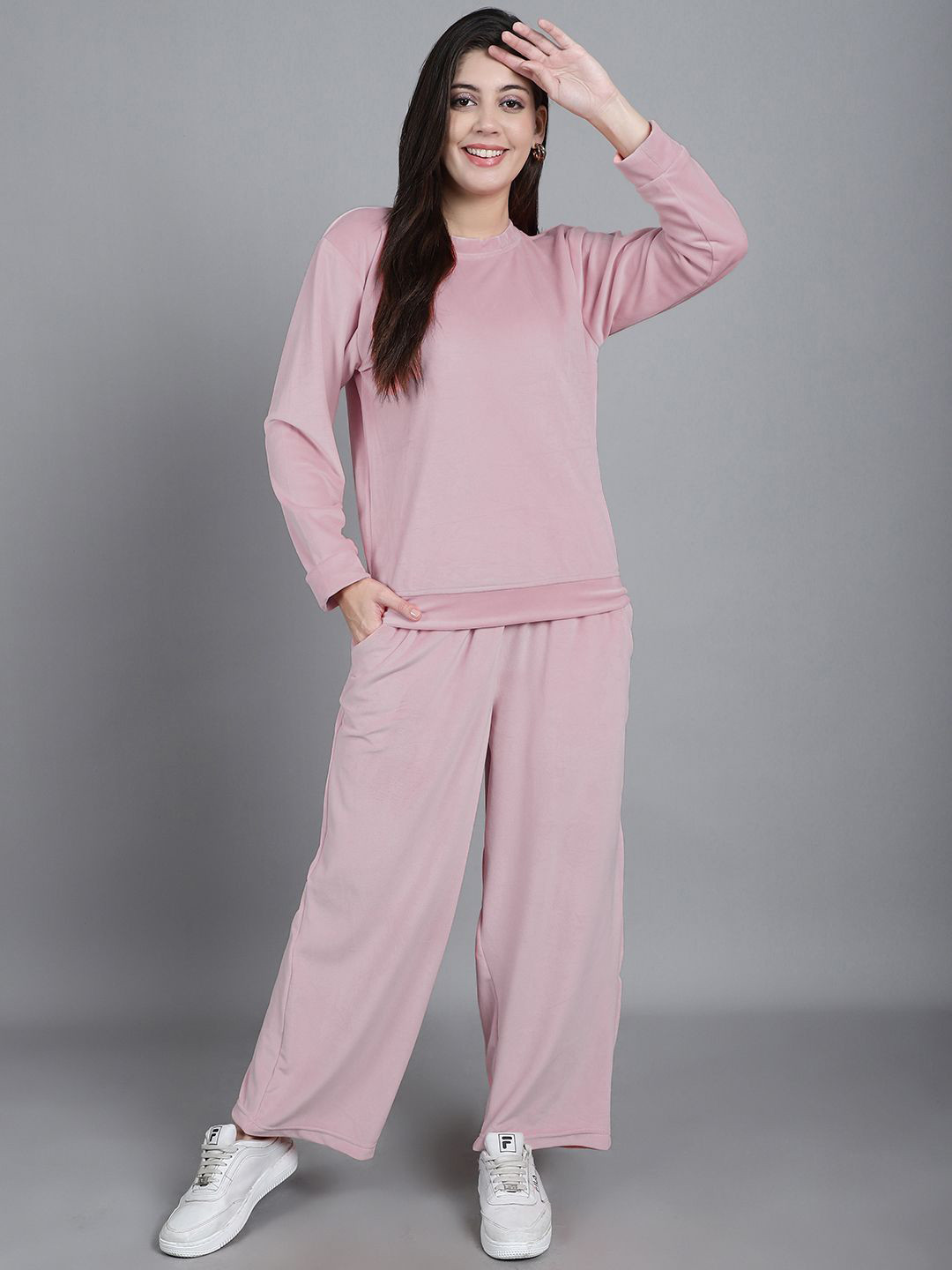 Buy GRACIT Women Round Neck Full Sleeve Tracksuit - Tracksuits for ...