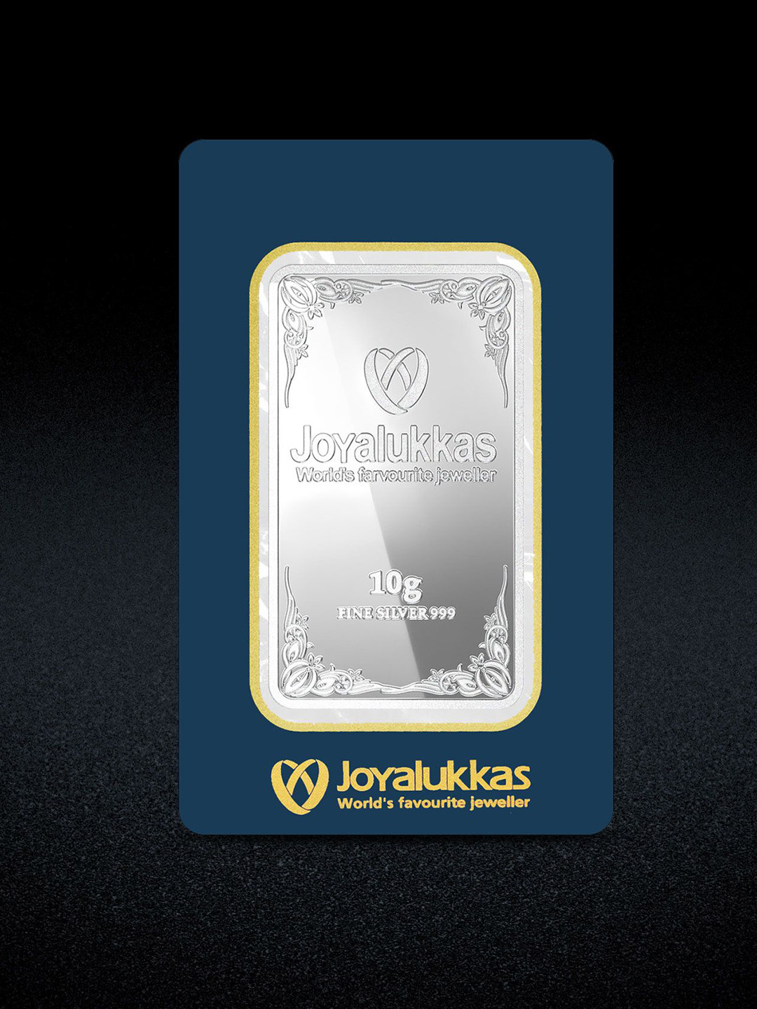Buy Joyalukkas 999 Purity 2 Pieces Rectangle Shaped Coin 10 Gm - Silver ...