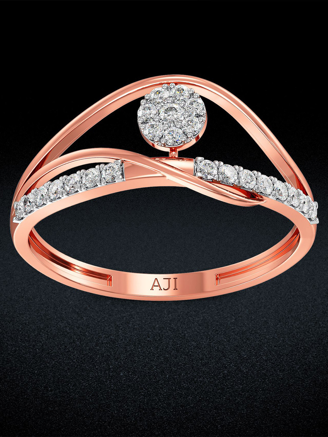 Buy Joyalukkas 18KT Finger Ring Diamond - Ring Diamond for Women ...