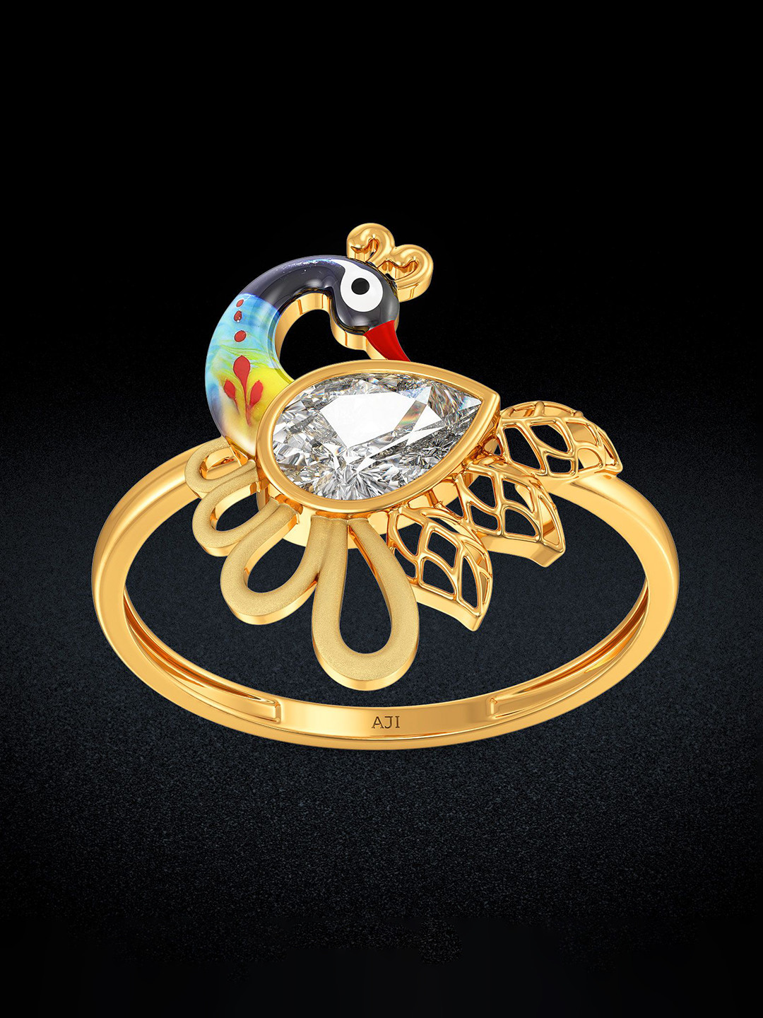 Buy Joyalukkas Women 22KT Gold Plated Ring Gold - Ring Gold for Women ...