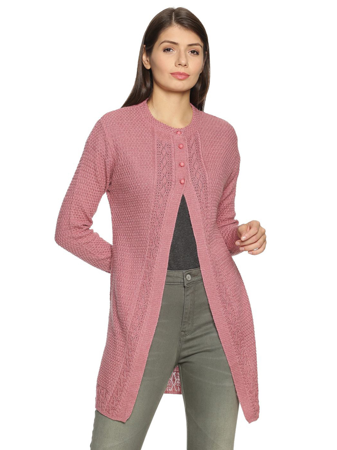 Buy CLAPTON Women Longline Cardigan Sweaters - Sweaters for Women ...
