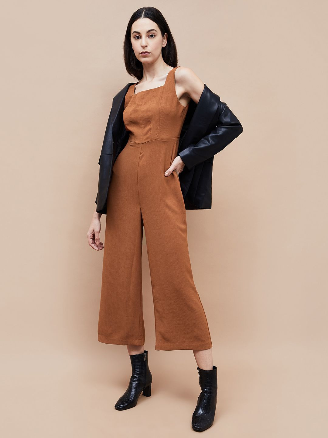 Buy Ginger By Lifestyle Women Square Neck Basic Jumpsuit - Jumpsuit for ...