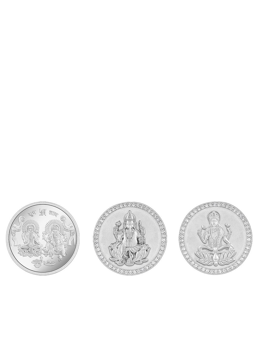Buy GIVA Set Of 3 Silver Spiritual Coin Combo 10g - Silver Coins for ...