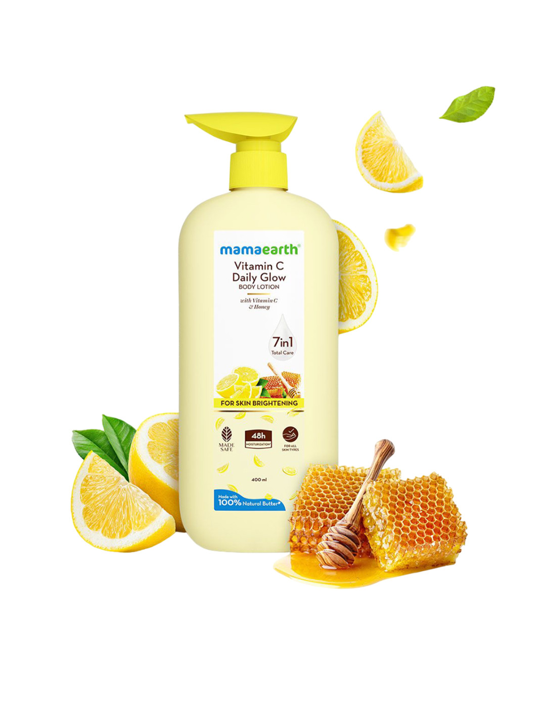 Buy Mamaearth Vitamin C Daily Glow Body Lotion With Honey 400ml - Body ...